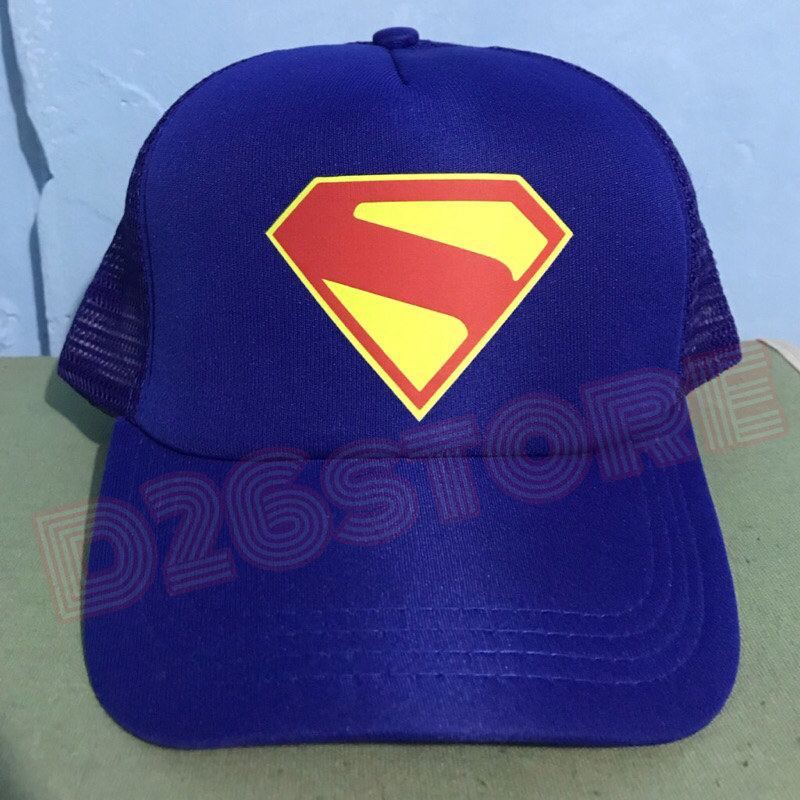 Superman Hat Beyond Logo Net Hat Trucker Hat Superman New premium Logo ...