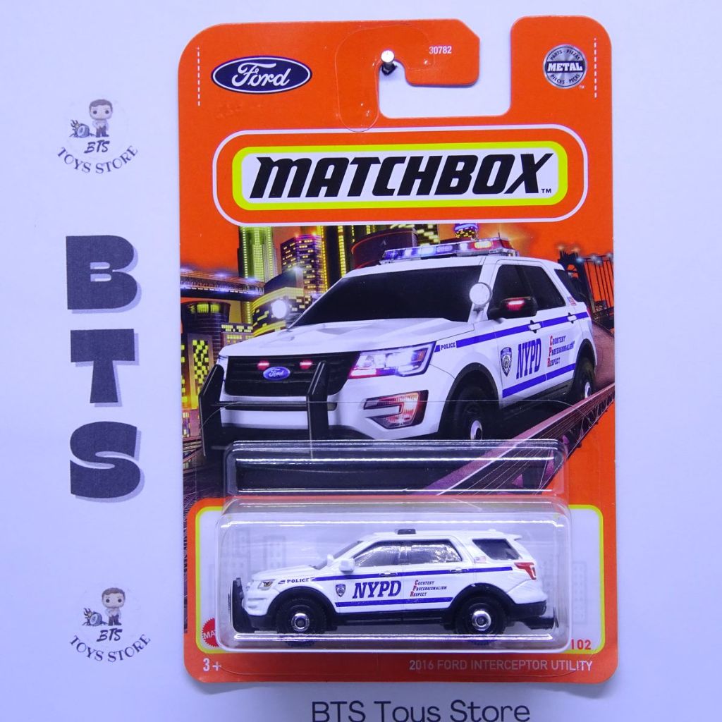Matchbox 2016 Ford Interceptor Utility White NYPD | Shopee Philippines