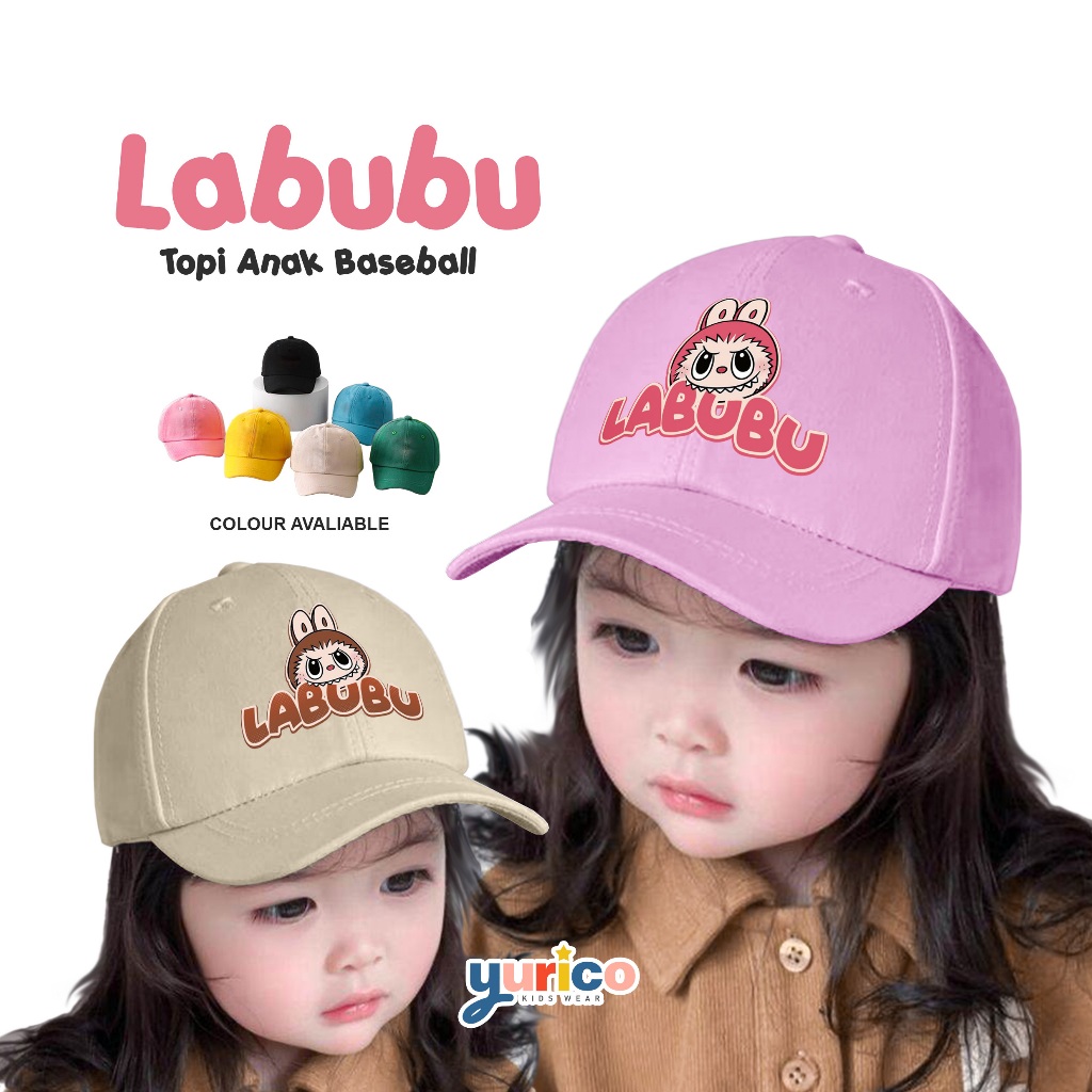 Children's Labubu Baseball Cap with Labubu Motif Screen Printed ...