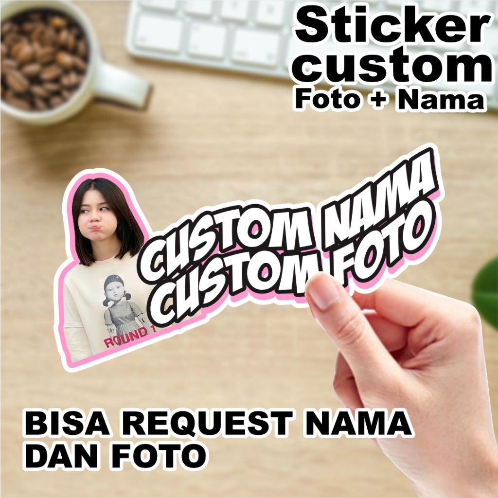 Custom Photo and Name Stickers Custom Print Photo Stickers vinyl Photo ...