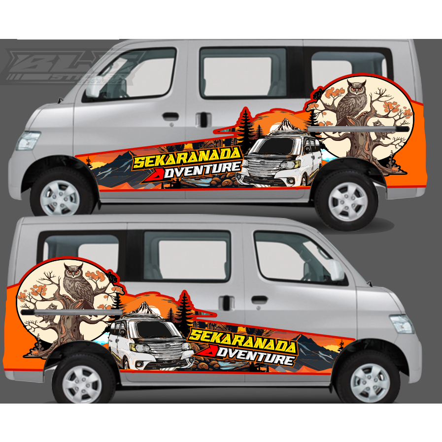 Luxio CAR SIDE STICKER DECAL PRINT COOL CUSTOM CHARACTER STRIP ...