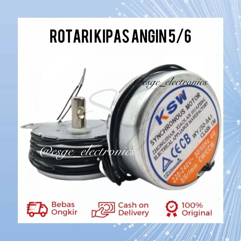 Rotary WALL FAN ROTARY MOTOR DYNAMO FAN SYNCHRONOUS ROTARY 5/6 RPM WALL ...