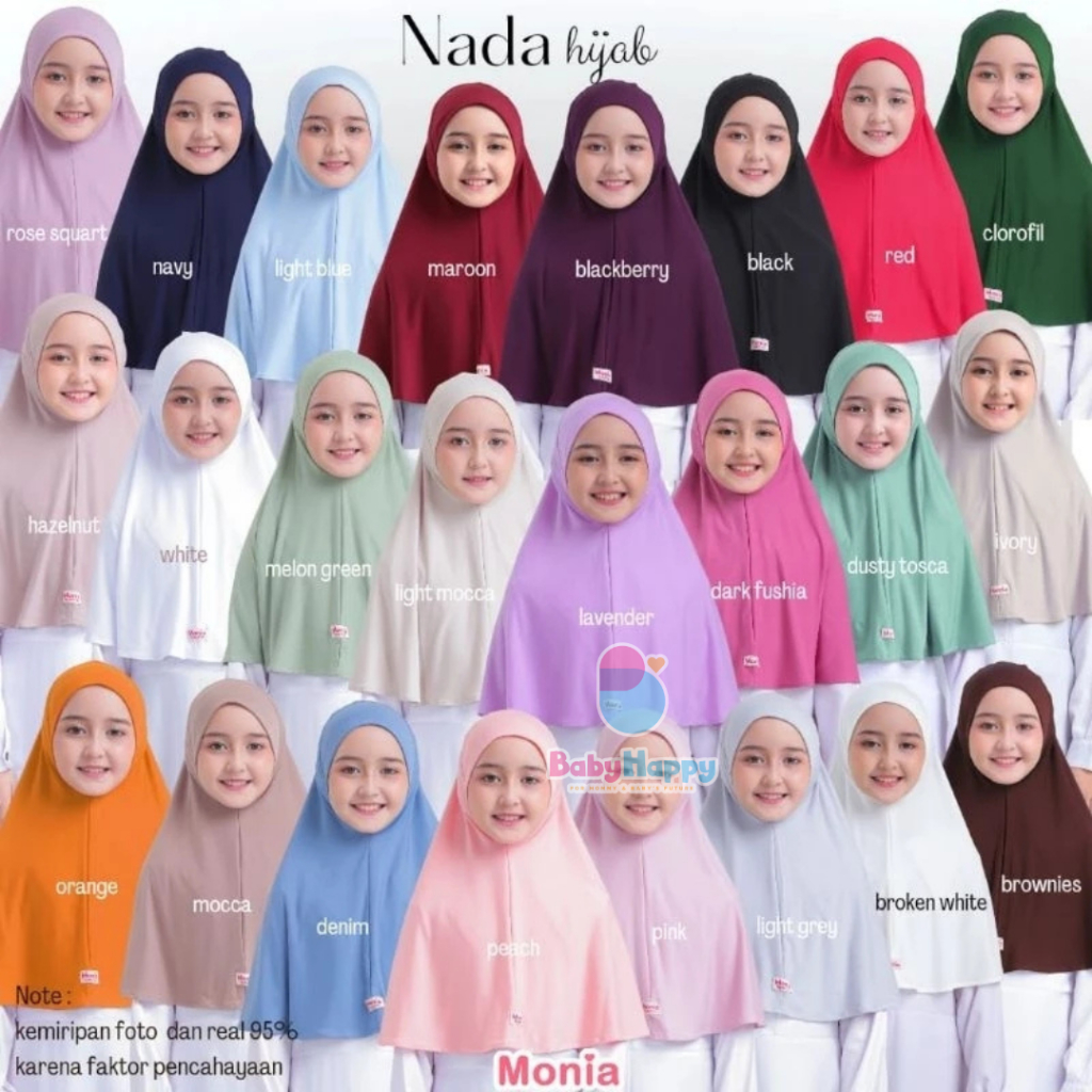 Monia NADA CHILDREN'S HIJAB SERIES | Shopee Philippines