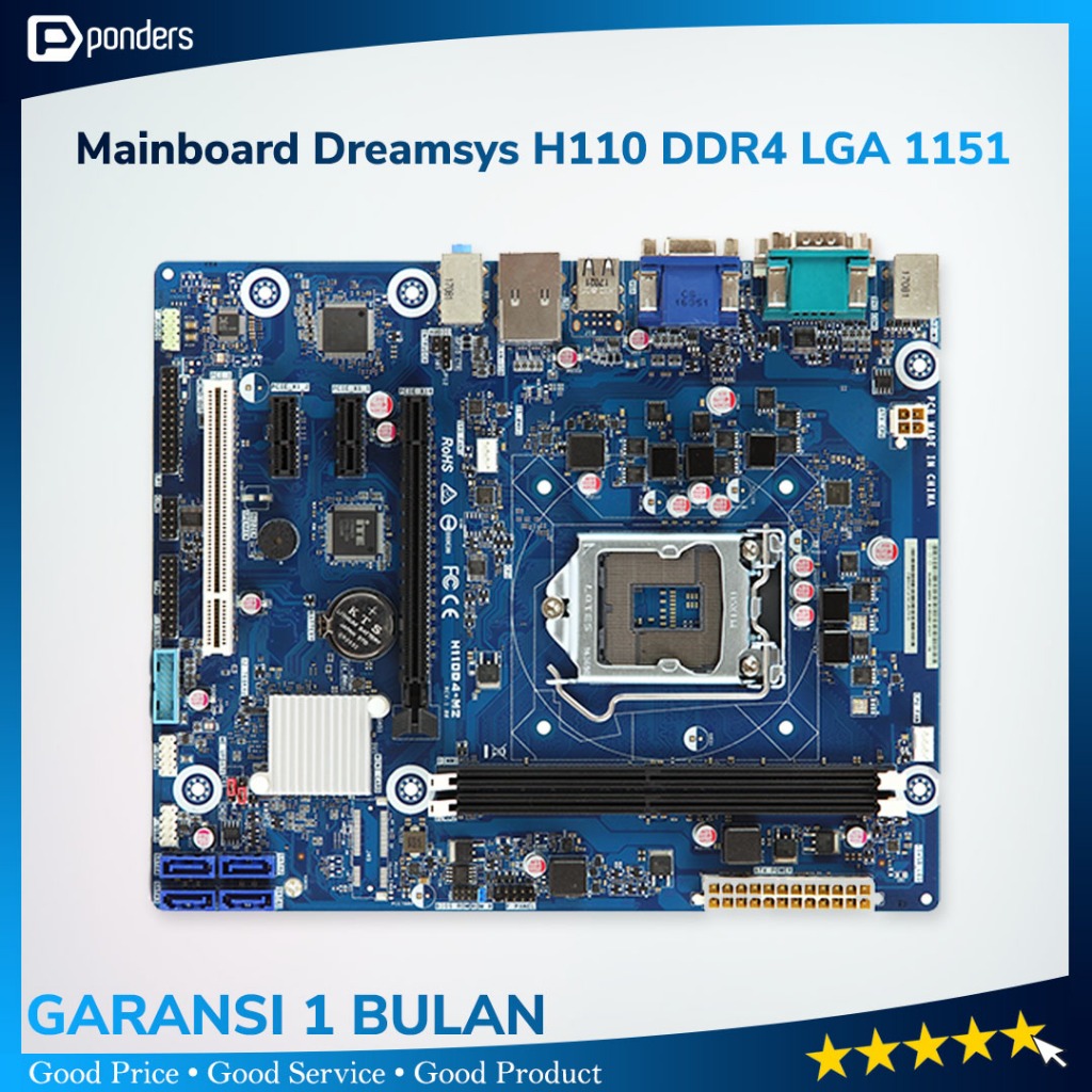 Mainboard Intel H110 Dreamsys LGA 1151 DDR4 Support Gen6 & Gen7 ...