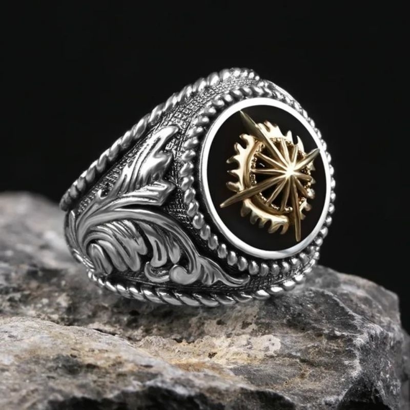 Gold Neutron Compass Ring / Neutron Constellation Compass Ring ...