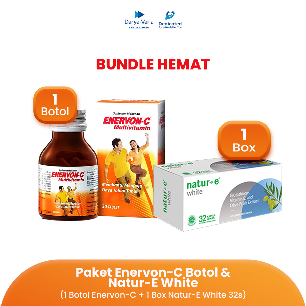 [BUNDLE] Enervon-c Bottle (1 Bottle x 30 Tablets) & Natur-E White 32S ...
