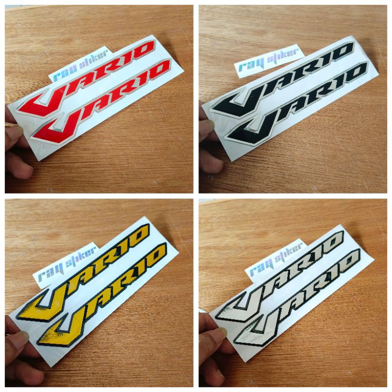 Vario WRITING EMBLEM embossed STICKER | Shopee Philippines