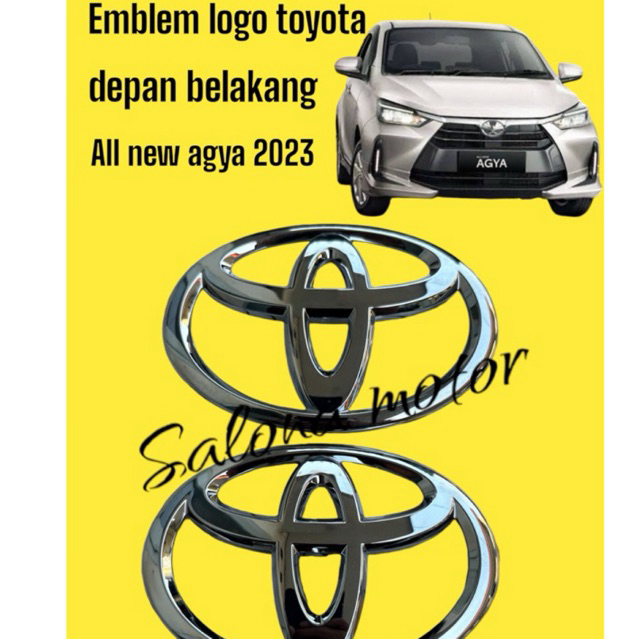 All new agya 2023 toyota logo emblem front and rear original | Shopee ...