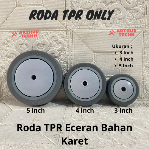 Premium Rubber TPR Wheels Wheel Only Trolley Showcase Lori 3" 4" 5 ...