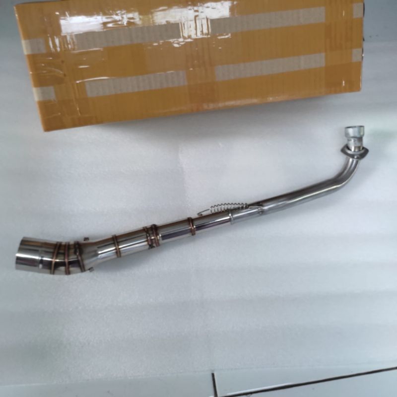 Big elbow lowmount open pipe for wave xrm smash raider j rusi fury rs ...