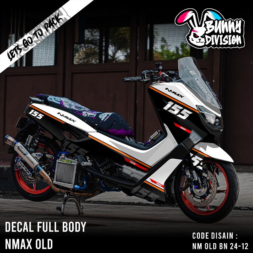 Decal Sticker Yamaha Nmax Old 2016 2017 2018 2019 Full Body Full Block ...