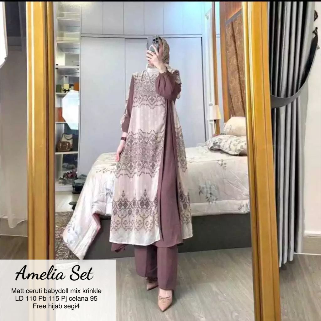 Newest AMELIA SET (MADANI LABEL) | Shopee Philippines