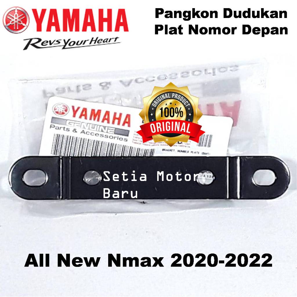 All New Nmax N Max Front Number Plate Pangkon Holder, Original Yamaha ...