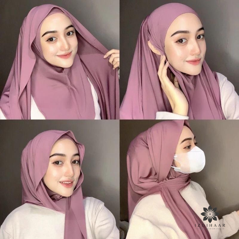 Pashmina Inner Oval Neck Instant Pashmina Premium Spandek Jersey ...