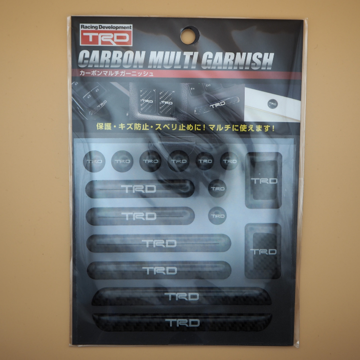Original Toyota TRD Carbon Multi Garnish Sticker Set Made in Japan ...