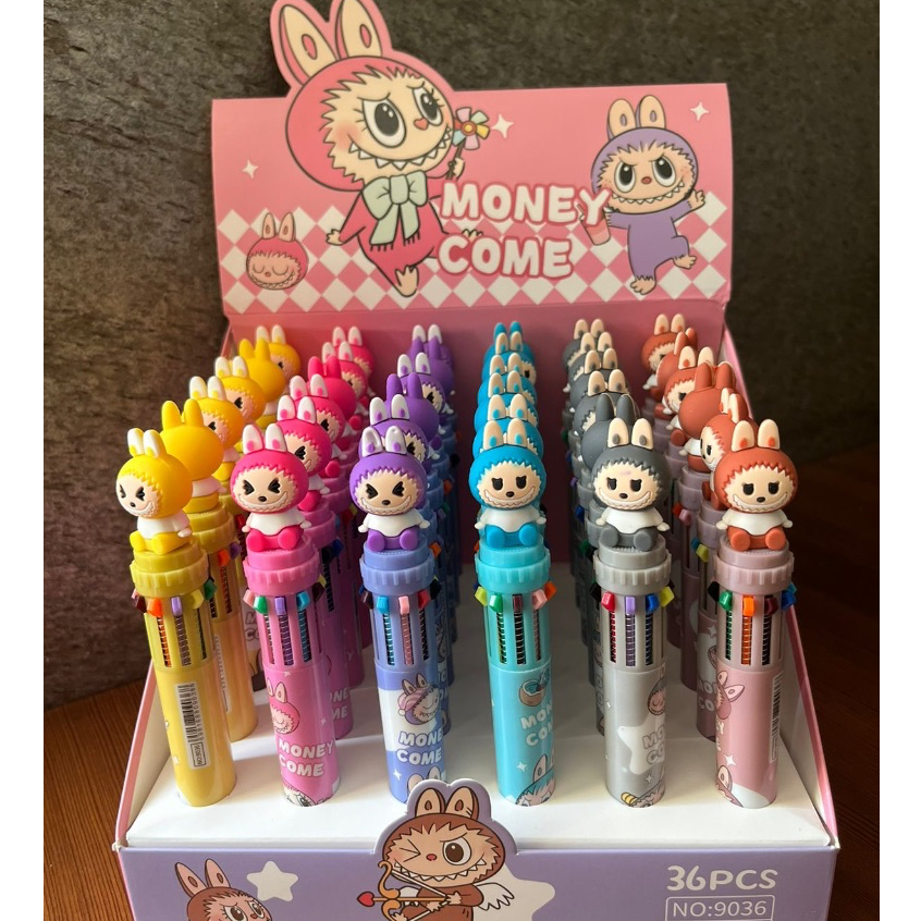 Labubu Pen Business Package 10 Colors Sanrio Pen Shallow Cinamonrol ...
