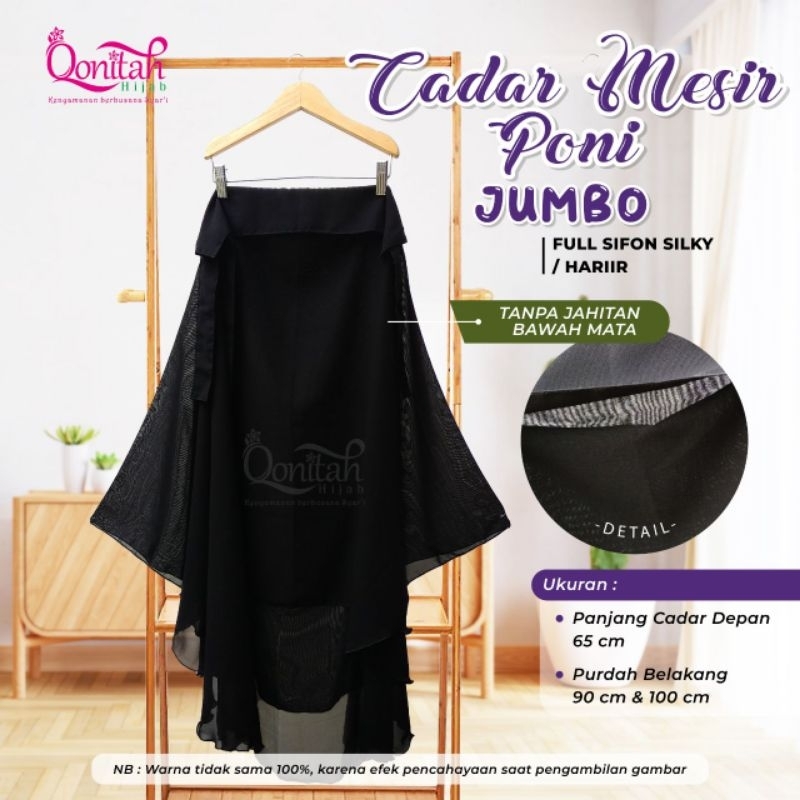 Jumbo EGYPTIAN PONI CADAR by Qonita hijab | Shopee Philippines