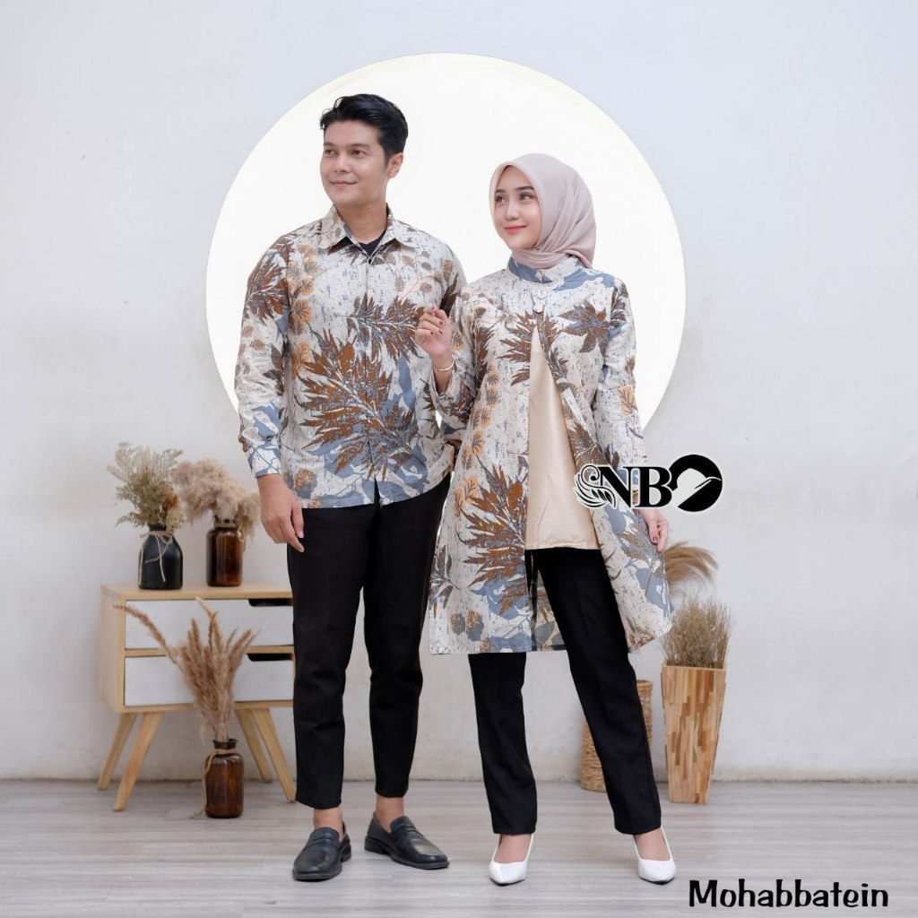 Modern Couple Batik Women's Batik Tunic Batik Top Office Uniform ...