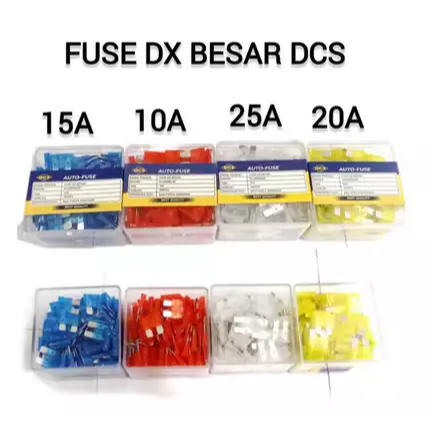 (Acc) Small large plug-in Fuse for motorbikes (1 BOX 100 PCS) | Shopee ...