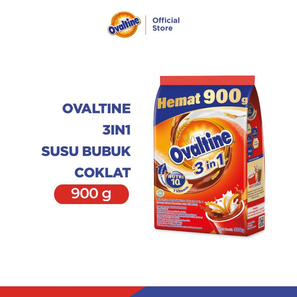 Ovaltine 3in1 Chocolate Milk Powder 900g | Shopee Philippines