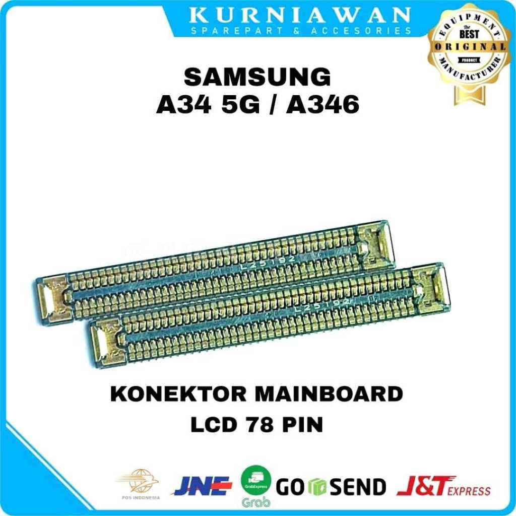 Samsung A34 5G A346 Mainboard Connector FPC Lcd Main Board Socket ...