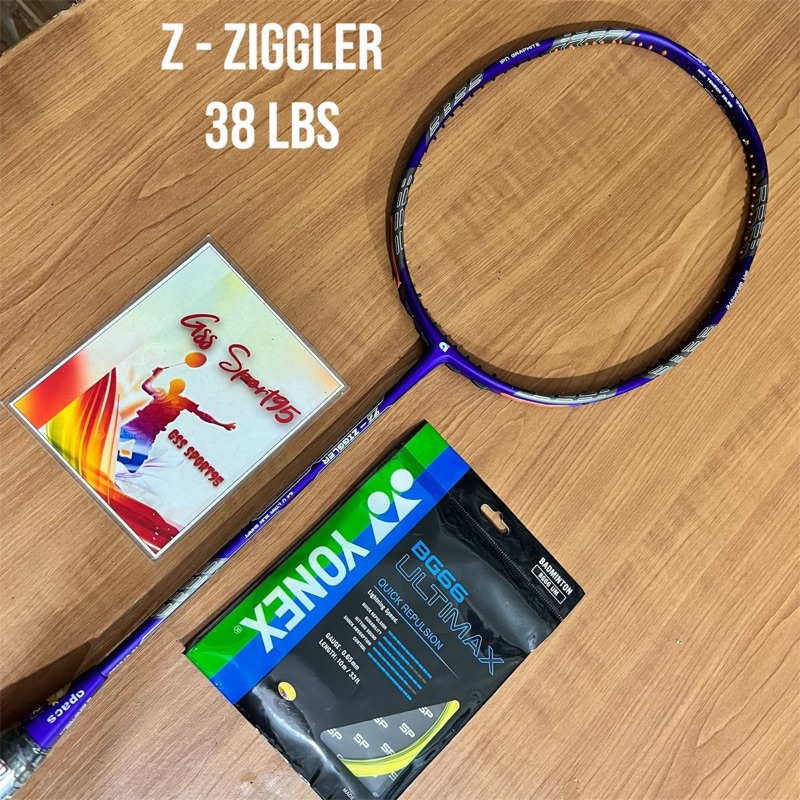 Original Apacs ZIGGLER 38lbs badminton racket | Shopee Philippines