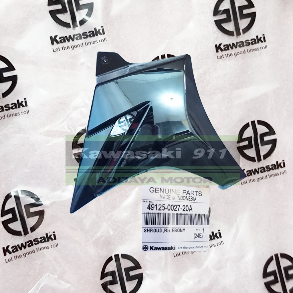 KAWASAKI BLACK RIGHT RADIATOR WING BODY COVER NINJA R NINJA SSkawasaki ...