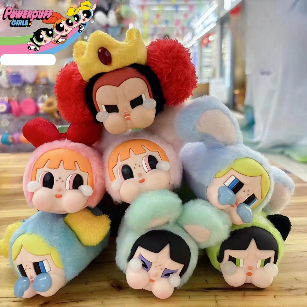 GANTUNGAN CRYBABY x POWERPUFF GIRLS Blind Box Action Figure Toys ...