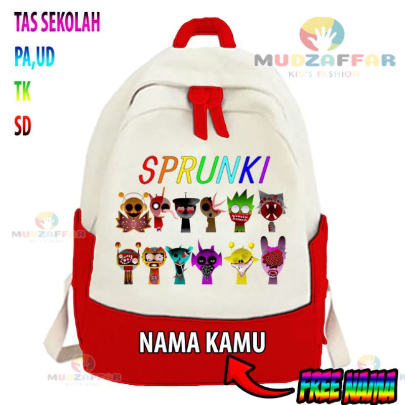 Children's BACKPACK SPRUNKI HORROR CHARACTER INCREDIBOX CHILDREN'S ...