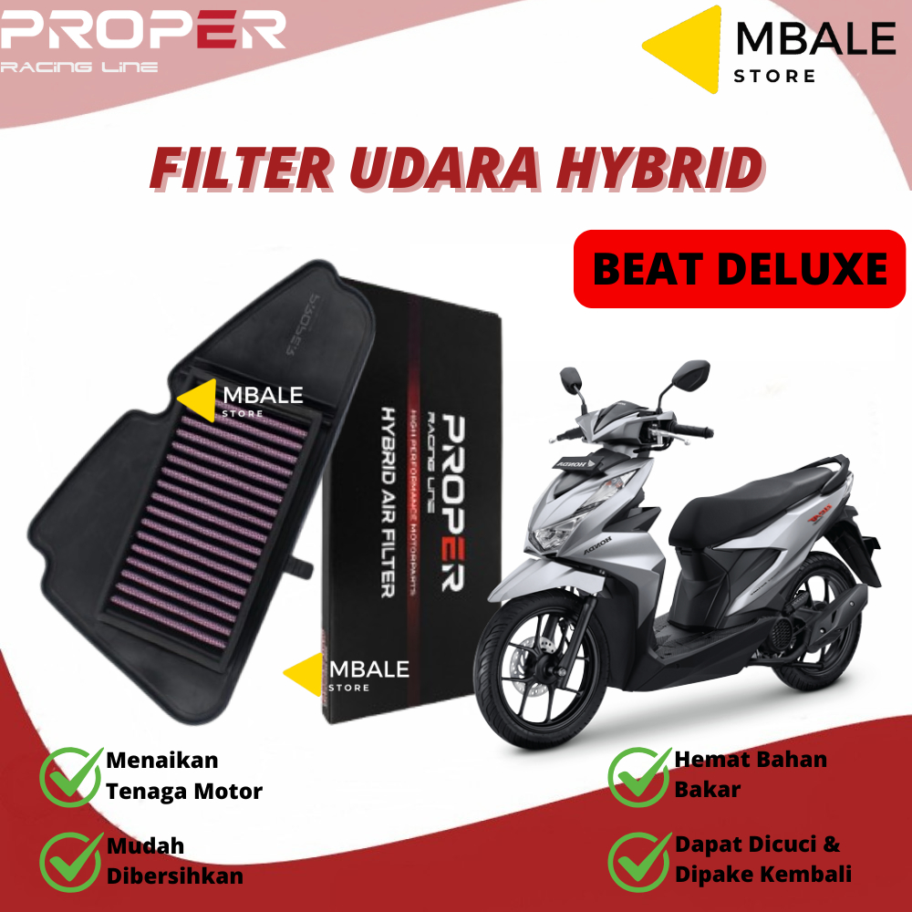 Proper Beat Deluxe Air Filter Original Hybrid Air Filter Proper Racing ...