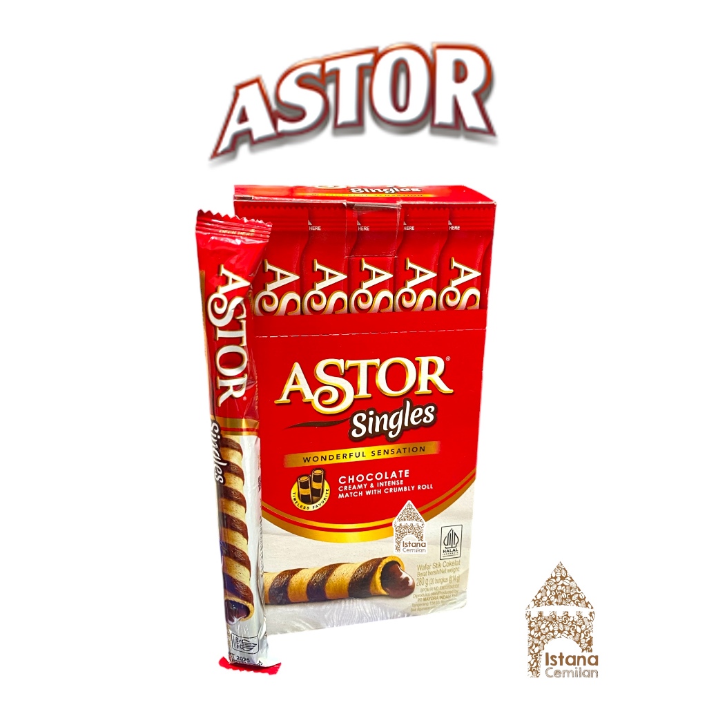 Astor Wafer Stick Chocolate Roll Singles (20 pcs) | Shopee Philippines