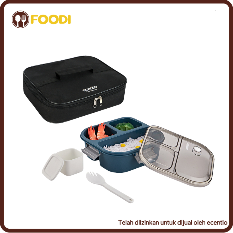 Ecentio & FOODI lunch box set 3 Grid lunch box set 850ml/1100ml Free ...