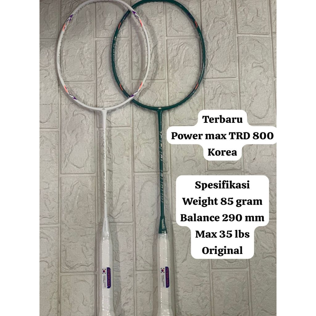 POWER MAX TRD 800 / POWERMAX TORNADO 800 STRONG 35 LBS BADMINTON RACKET ...