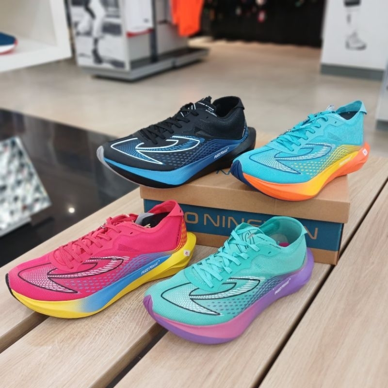 Running Shoes - 910 NINETEN Haze Strike Pro - Cyan Blue Orange Yellow ...