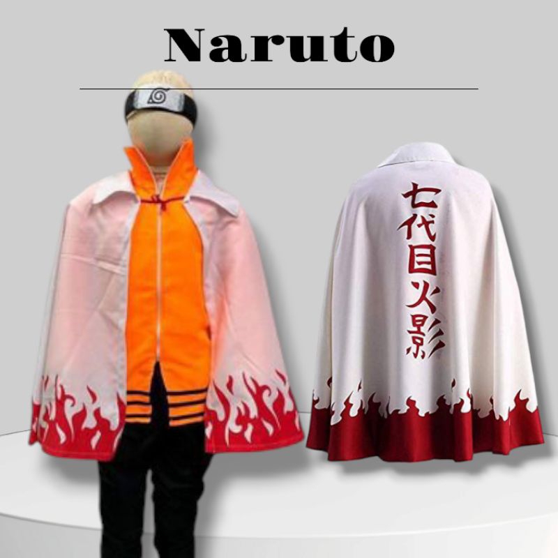 Naruto hokage 7 Version Batwing Strap cosplay anime Robe | Shopee ...