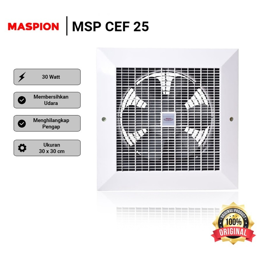Maspion Ceiling EXHAUST FAN CEF 25 // Nagoya Ceiling Ducting Ceiling ...