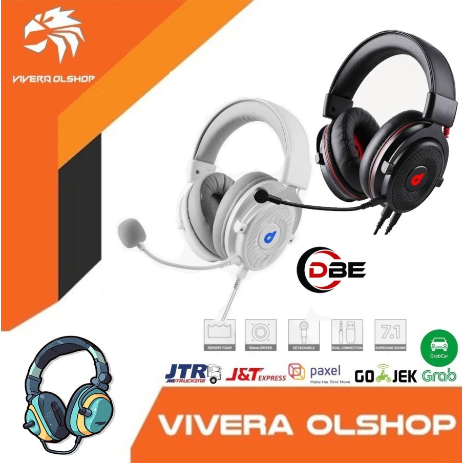 HITAM Gm 500 game headphones - dBE GM500 Gaming Headset 7.1 surround ...