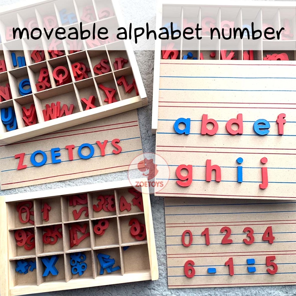 KAYU Zoetoys Large Moveable Alphabet Number | Uppercase Uppercase Large ...