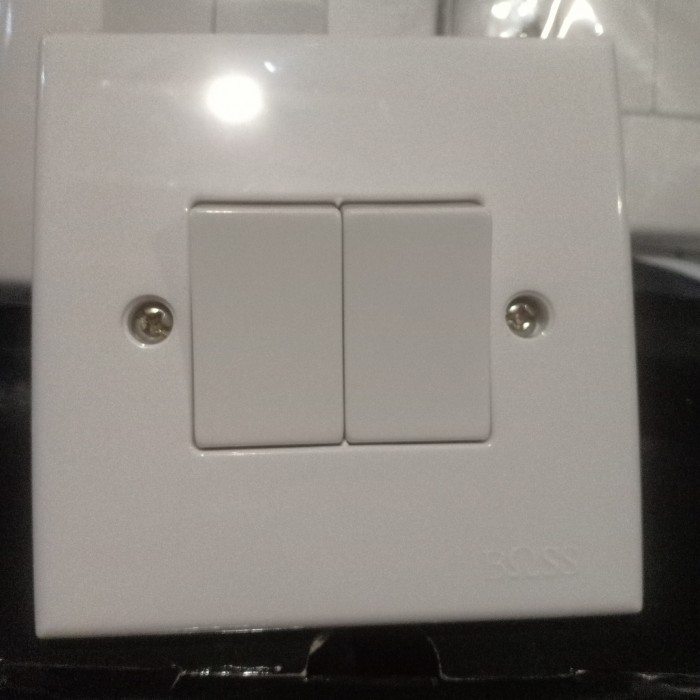 Boss Hotel Switch Series 2 Crank Double Single Switch 2 Gang 1 Way Wall ...
