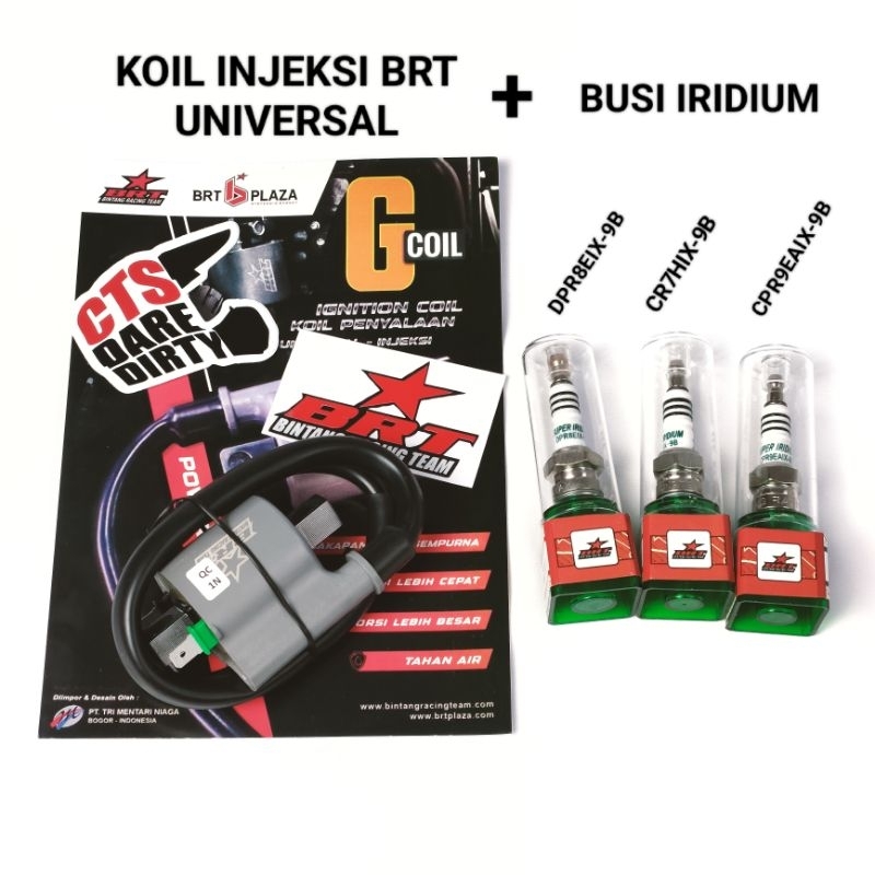 G SUPER COIL INJECTION BRT UNIVERSAL COIL FREE IRIDIUM SPARK PLUG ...