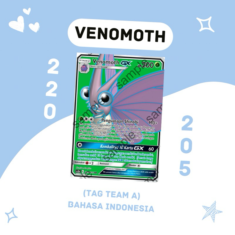 Venomoth GX SR AC3A 220/205 Pokemon TCG Indonesia | Shopee Philippines