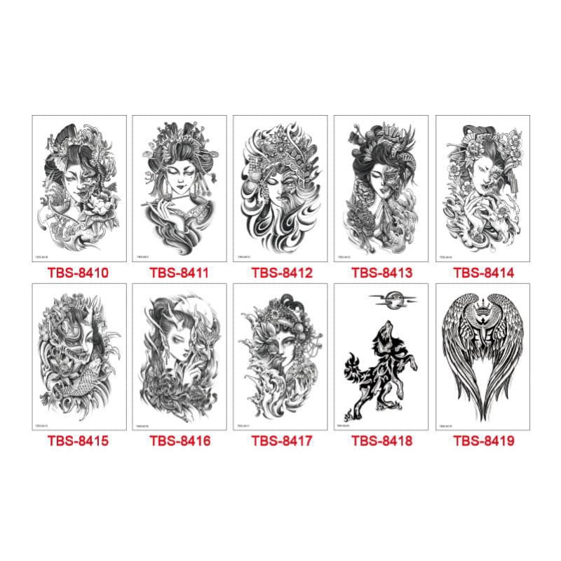 Temporary Tattoos TBS Series Military Troop Motifs for Women Japan ...