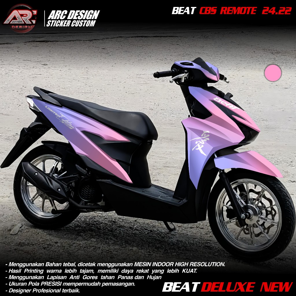 Newest Decal Sticker Honda Beat CBS STREET Smart Key Remote Full body ...