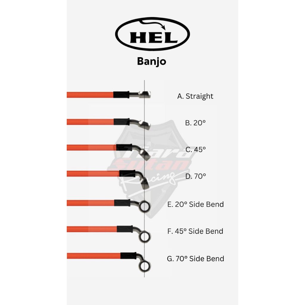 Pre ORDER HEL BRAKE HOSE CAN REQUEST LENGTH / COLOR / COLOR TAG / DRAT ...