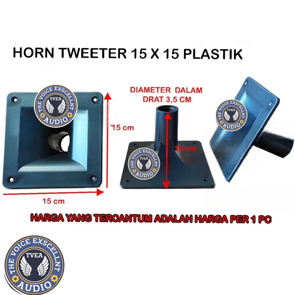 Plastic Tweeter Horn 15 x 15 / Funnel size 15x15 cm Box Material PVC ...