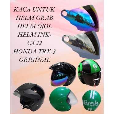 GRAB OJOL Helmet Glass / GOJEK Helmet Glass / INK CX22 Helmet Glass ...