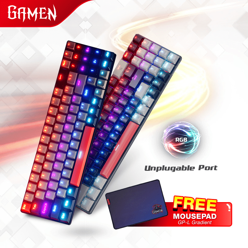 TOMBOL [Bundle MOUSEPAD ] GAMEN Mechanical Gaming Keyboard 78 Keys Hot ...