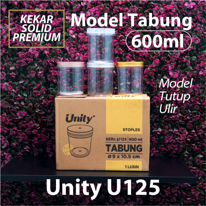 Unity U 125 Jar - Premium Screw Cap Tube Model - 600ml 0.6kg | Shopee Philippines