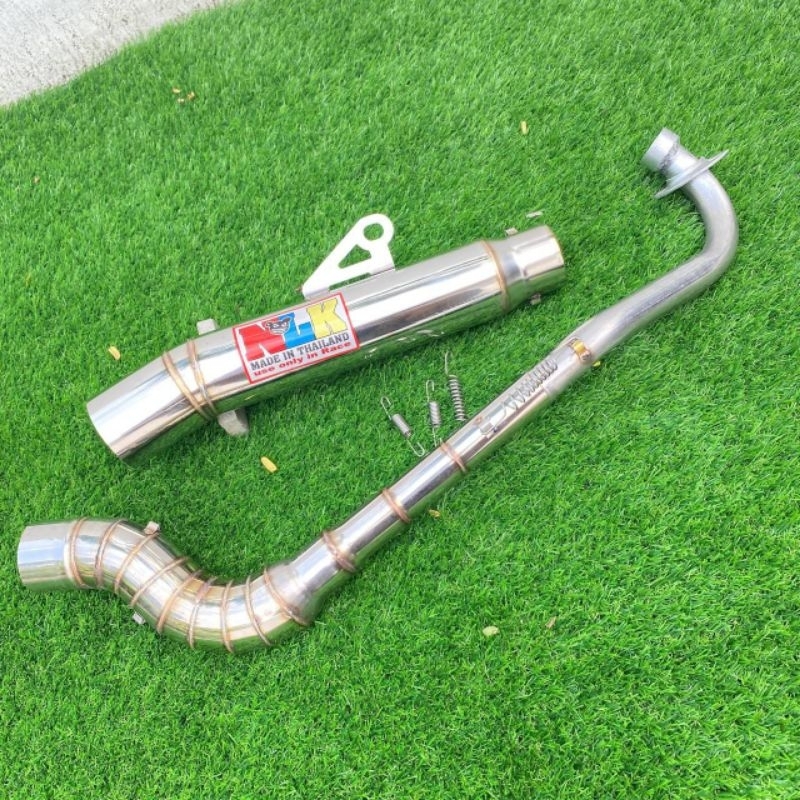 1set exhaust pipe nlk TUBE type open spec for motorcycle Wave100/125 ...