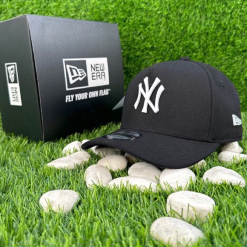 Ny Logo Men's Baseball Cap Black Metal Full Tag Thick Material | Shopee ...